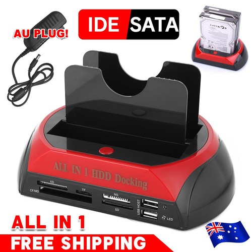2.5'' 3.5'' External HDD Docking Station Card Reader Set Hard Disk ...