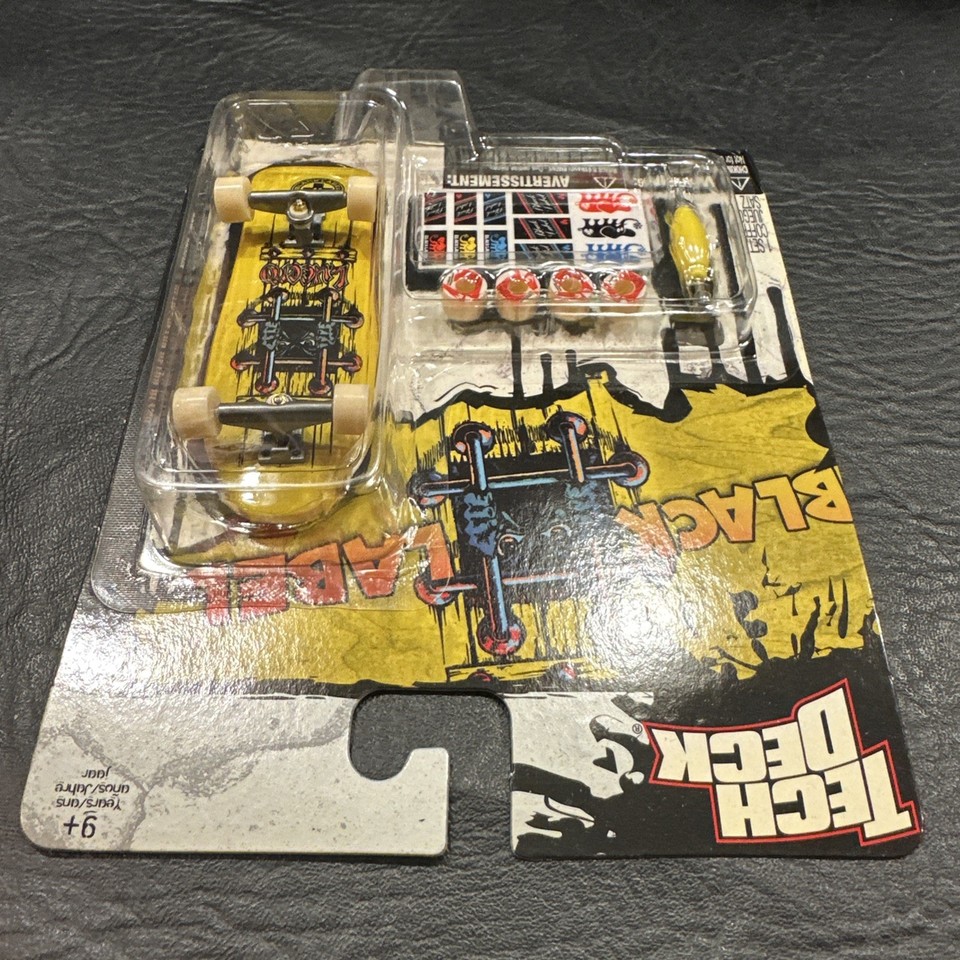 RARE & SEALED 2011 Retro Tech Deck Black Label JOHN LUCERO Yellow Board ...