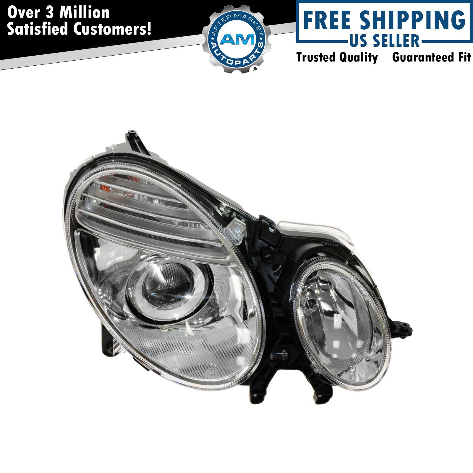 Right Headlight Headlamp 2118203461 For 2007-2009 Mercedes Benz E Series