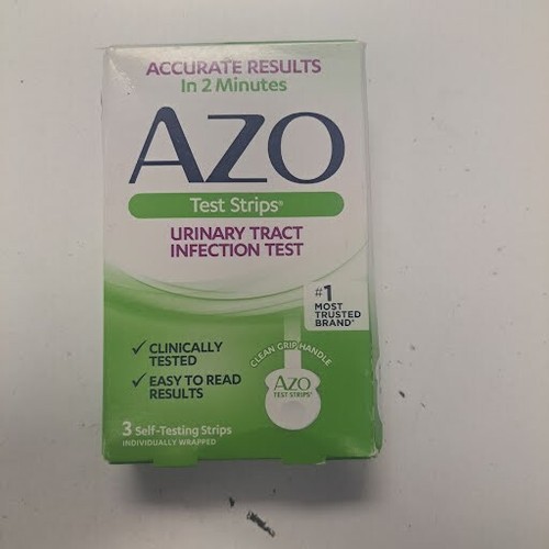 AZO UTI Home Test Urinary Tract Infection Test Strips 3 tests / box 5 ...