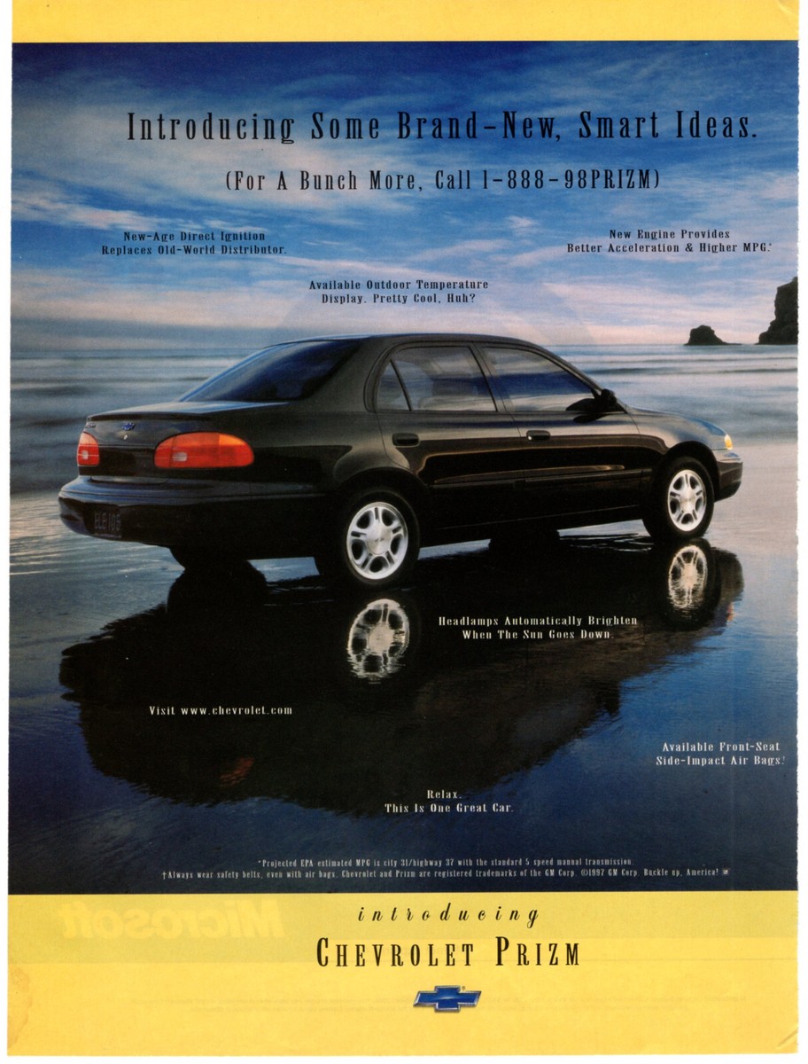 1997 Chevy Prizm Salvage Vehicles For Sale | IAA