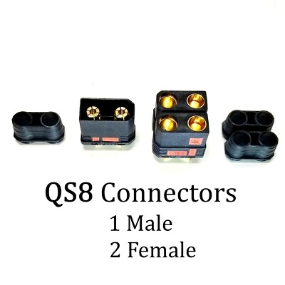 RCP-QS8 Connectors ANTI -SPARK Genuine Connectors (1 Male) (2 Female ...