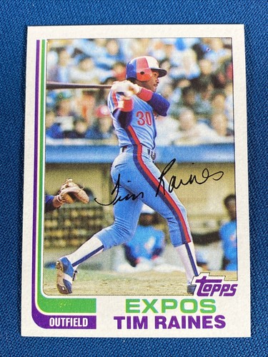 1982 Topps Tim Raines, Baseball Card 70 Montreal Expos | eBay