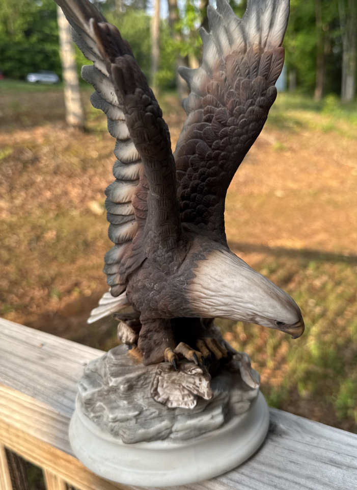 Bald Eagle Homco Masterpiece Porcelain Figurine 1979 Home Interior 11.5 ...
