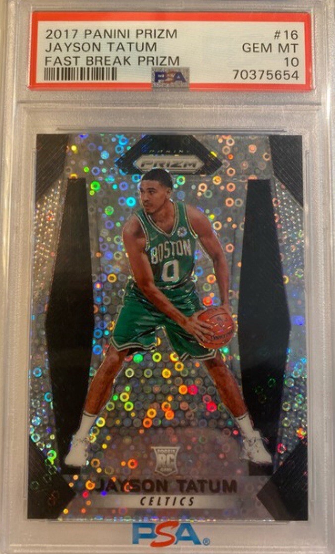 Jayson Tatum 2017 Prizm #16 Fast Break Price Guide - Sports Card Investor