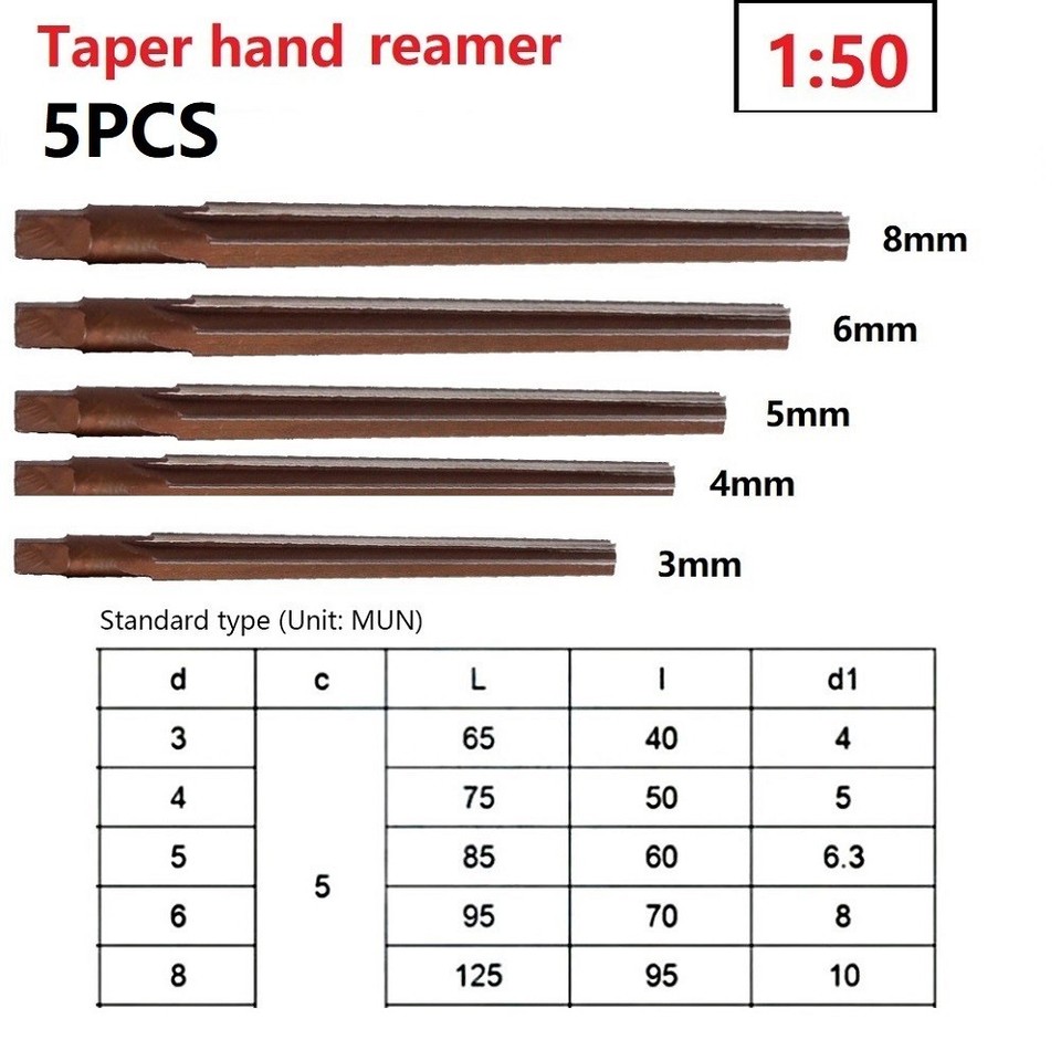 Hand Reamer Hand Reamer Precision Milling Taper Shank Conical Degree ...
