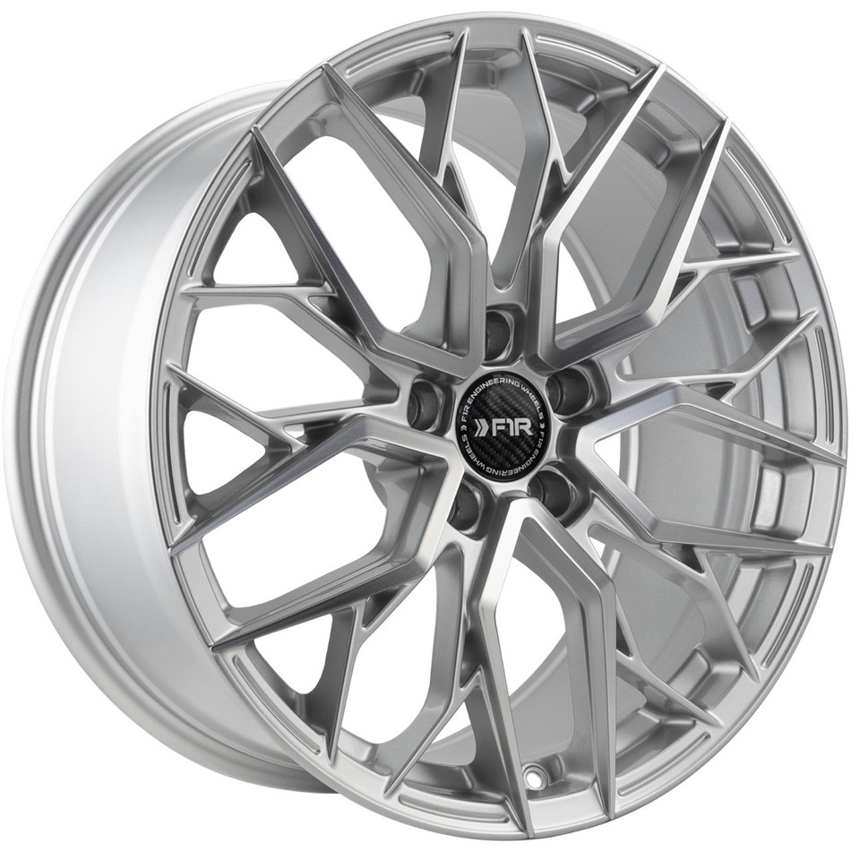 4-New 19" F1R FS3 Wheels 19x8.5/19x9.5 5x114.3 35/38 Machine Silver ...