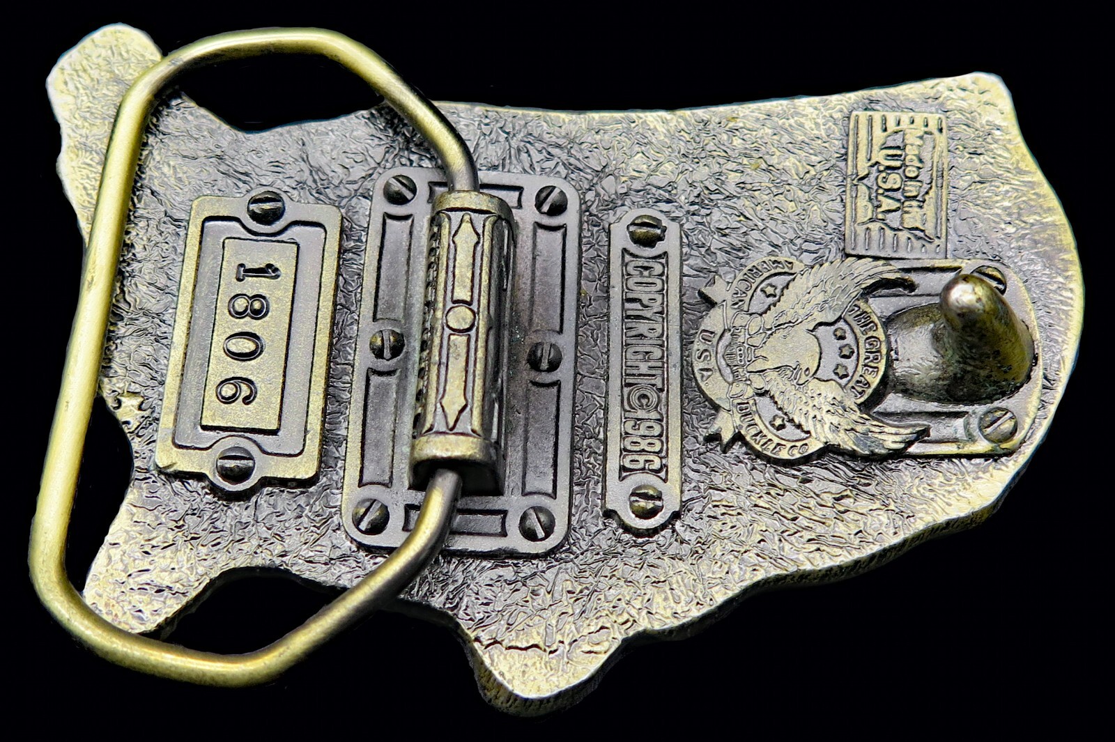 United States Of America Great American Buckle Company Vintage Belt ...