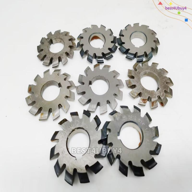 8PCs/set HSS 14.5° Involute Gear Cutter DP8 DP12 DP16 DP20 DP22 DP24 ...