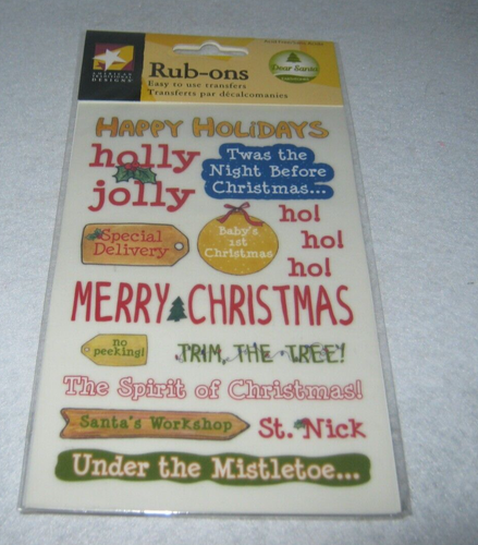 American Traditional Designs - Rub-ons Transfers - Dear Santa ...