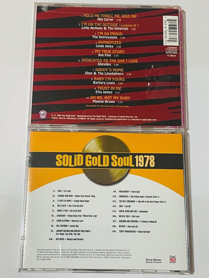 SLOW JAMS THE 60S, VOL. 4 CD +BONUS Time Life Music Solid Gold Soul 1978 CD !! 724383057825| eBay
