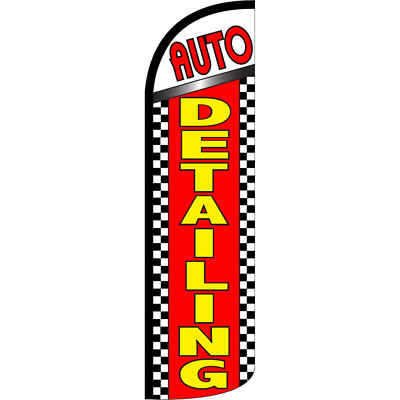 Auto Detailing 3 ft X 11 1/2 ft Windless Swooper Flag | eBay