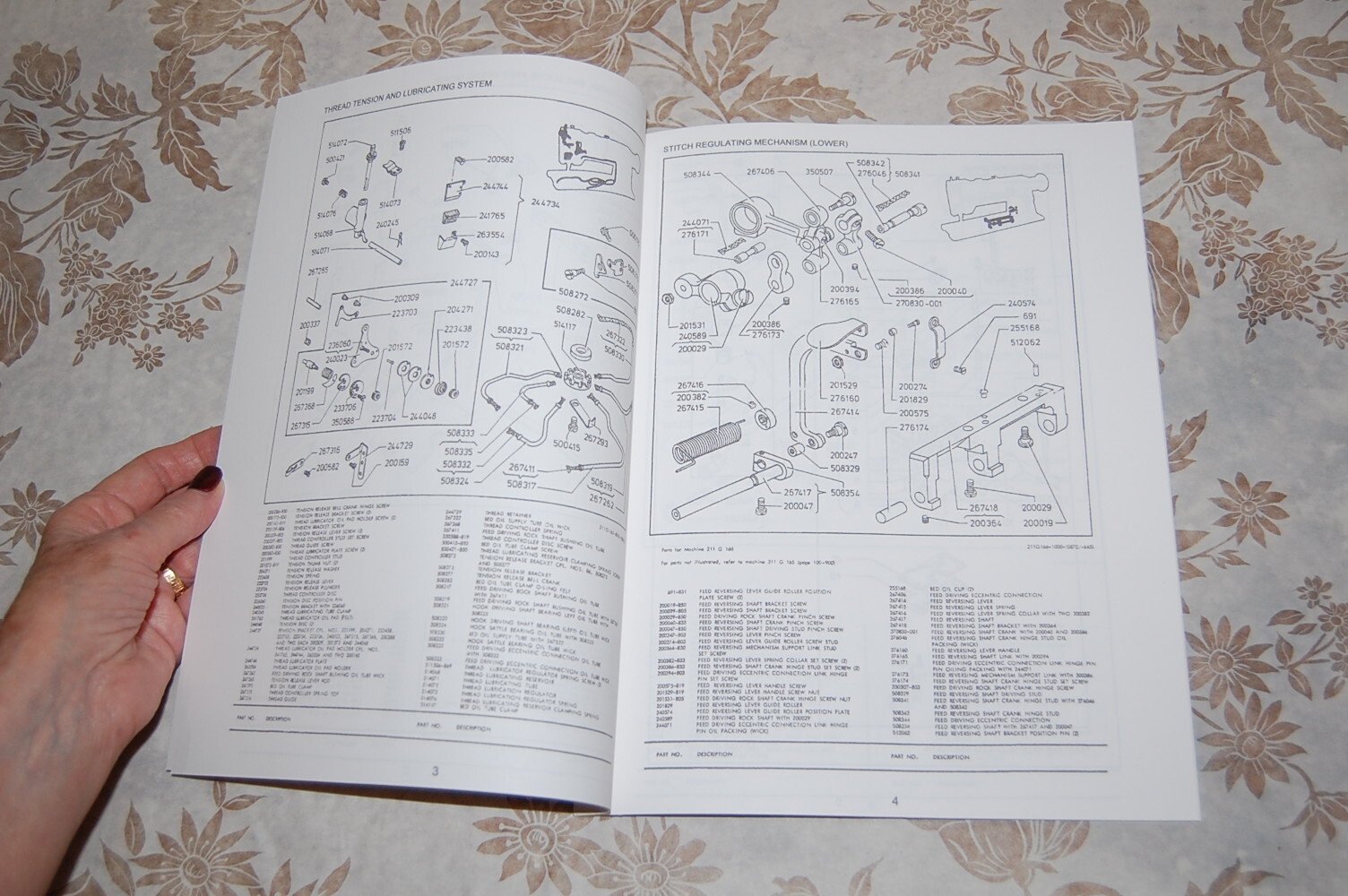 Illustrated Parts Manual, Singer Sewing Machines 211G165 211G166 ...