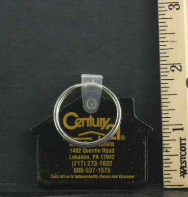 Key Ring - Century 21 Krall Real Estate Lebanon PA - Black Keychain ...