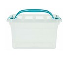5 LITRE CLIP TOP CARRY STORAGE BOXES WITH CLIP LID AND HANDLES FOR FOOD ...
