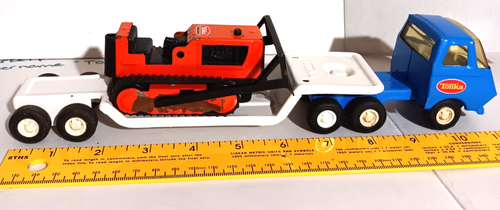 Tiny Tonka Lowboy And Dozer Custom Vintage Pressed Steel Collectible | eBay