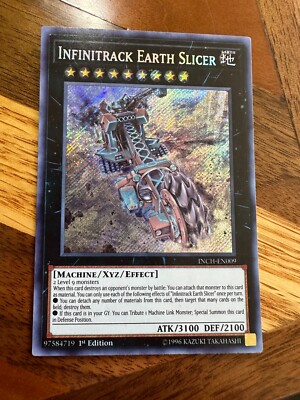 Infinitrack Earth Slicer INCH-EN009 1st Edition Secret Rare LP + BONUS ...