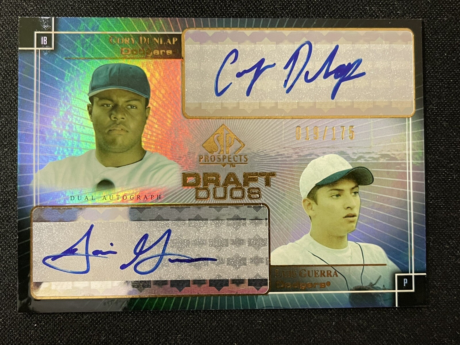 2004 Upper Deck SP Prospects Draft Duos Cory Dunlap & Luis Guerra 019/ ...