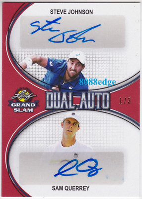 2018 LEAF GRAND SLAM DUAL AUTO #DA-20: STEVE JOHNSON/SAM QUERREY #1/3 ...