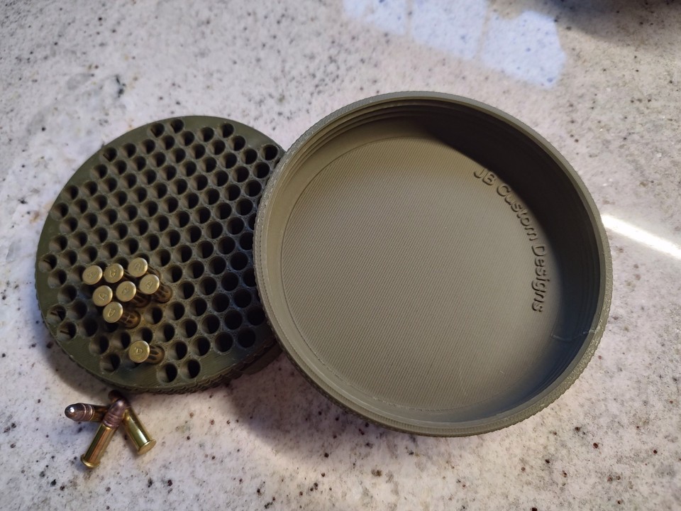 22 LR Ammo Box Storage Case. 139 Rounds. Screw On Lid. | eBay