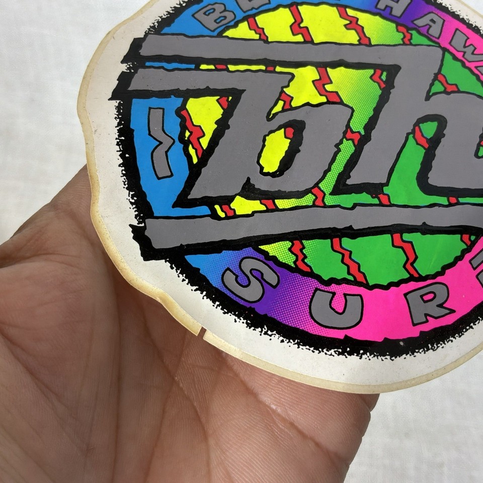 80’s Vintage Blue Hawaii Surf Sticker Neon Colors Rad Sticker NEW | eBay