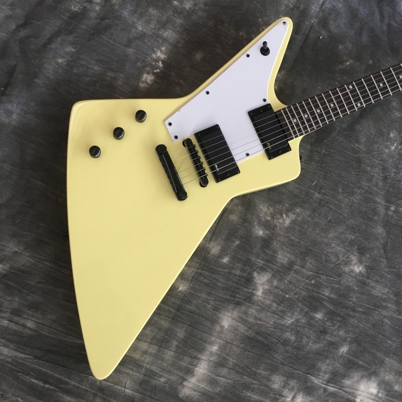 Explorer Left-handed Cream Solid Body Electric Guitar 6 Strings HH ...