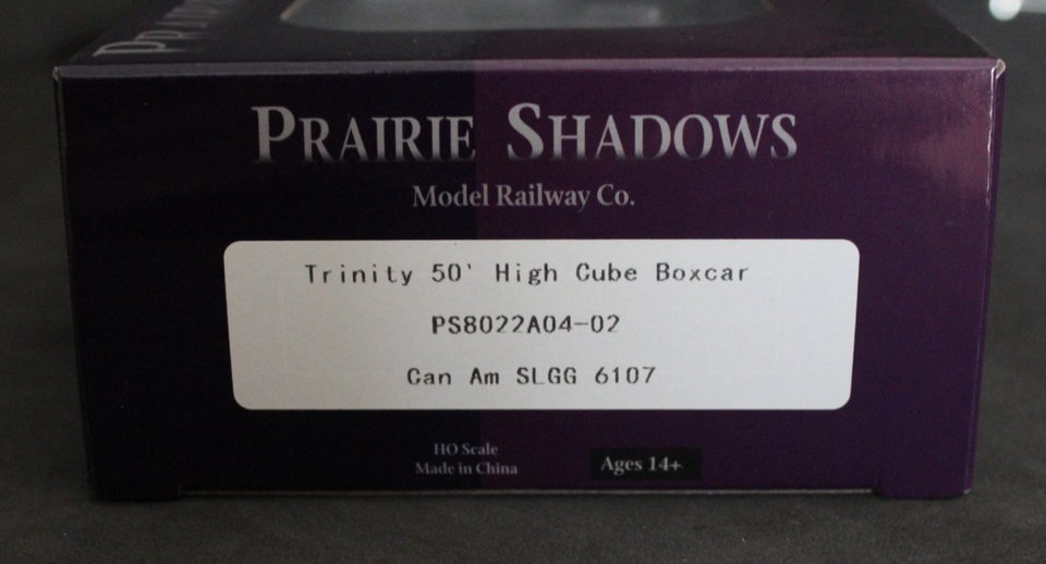 Prairie Shadows HO Trinity 50' High Cube Boxcar (Can Am SLGG) SLGG 6107 ...