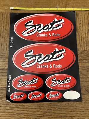 Auto Decal Sticker Scot Cranks And Rods | eBay