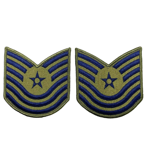 U.S. Air Force USAF Master Sergeant Large Size 4" Subdued Rank Chevrons ...