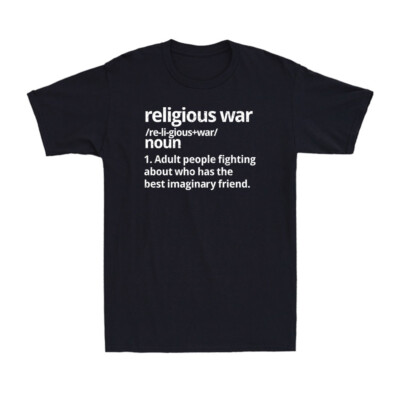Religious War Definition Anti-religious Activist Faith Vintage Men's T ...