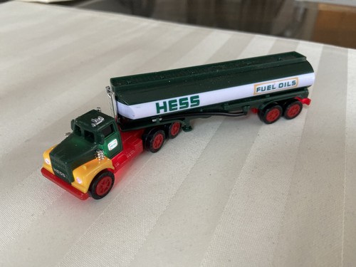 1977 HESS Green Trailer Gasoline Fuel Oils TANKER TRUCK! Vintage Retro ...