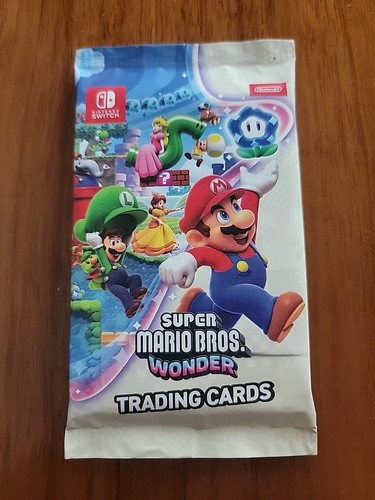 Super Mario Bros Wonder Trading Card Promo Pack - 10 Cards NEW/SEALED ...