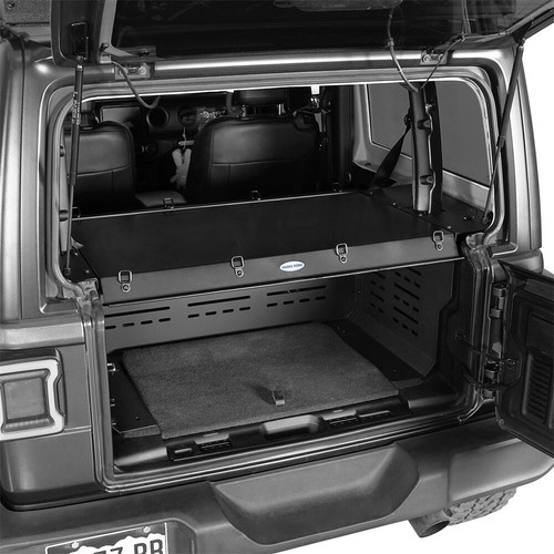 Fit Jeep Wrangler JL 2018-2023 2 Doors Rear Trunk Security Deck Storage ...