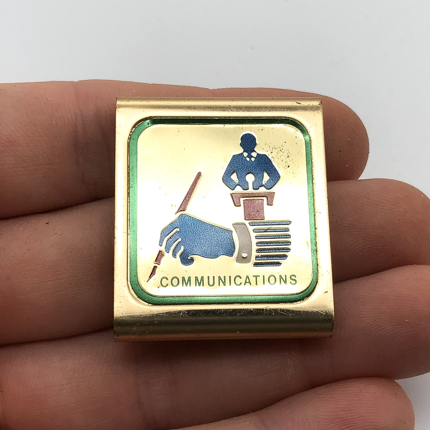 Boy Scouts of America Communications Metal Belt Slide Clip Skill Award ...