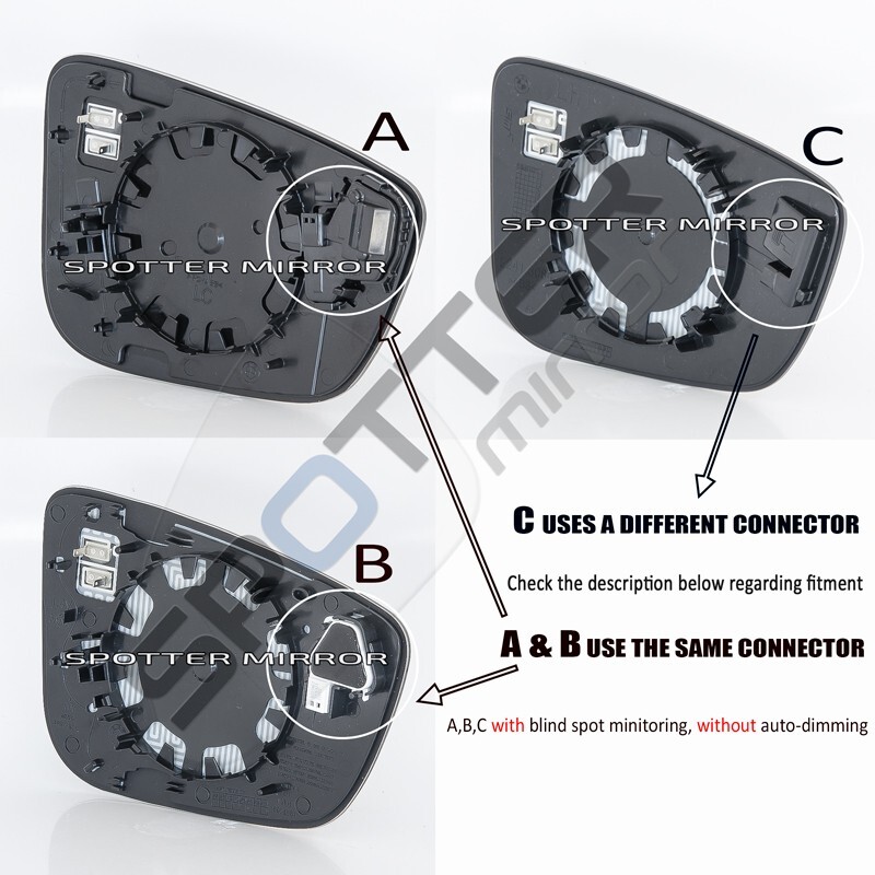 Mirror Glass for BMW 230i 330i 430i M3 M4 i4 Driver Left Side Side w ...