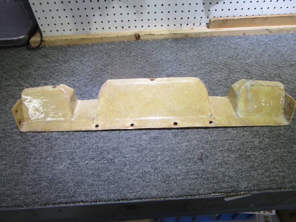 58/62 corvette press molded fiberglass lower radiator baffle GM 59 60 ...