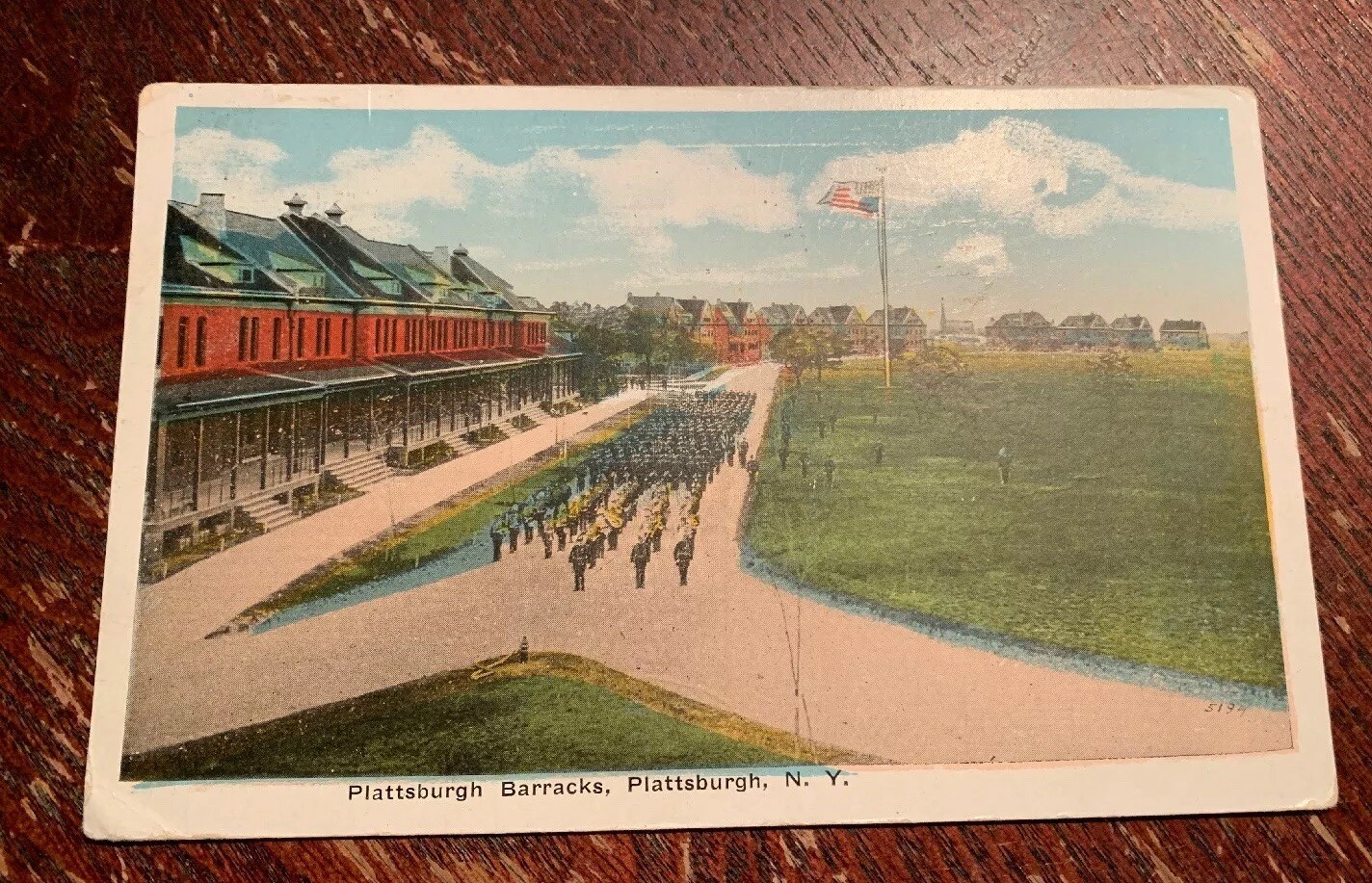 Military postcard 1916 Plattsburgh Barracks, New York NY Vintage | eBay
