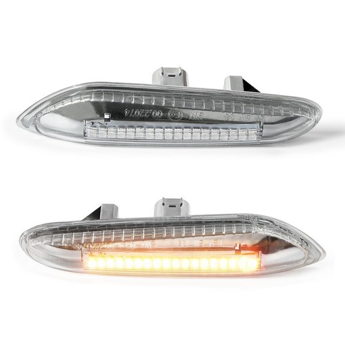 LED Seitenblinker Blinker Klarglas für BMW E90 E91 E92 E93 E60 E87 E82 ...