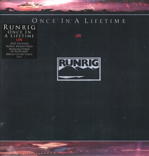 Runrig Once In A Lifetime, Live LP vinyl Europe Chrysalis 2025 2015 ...