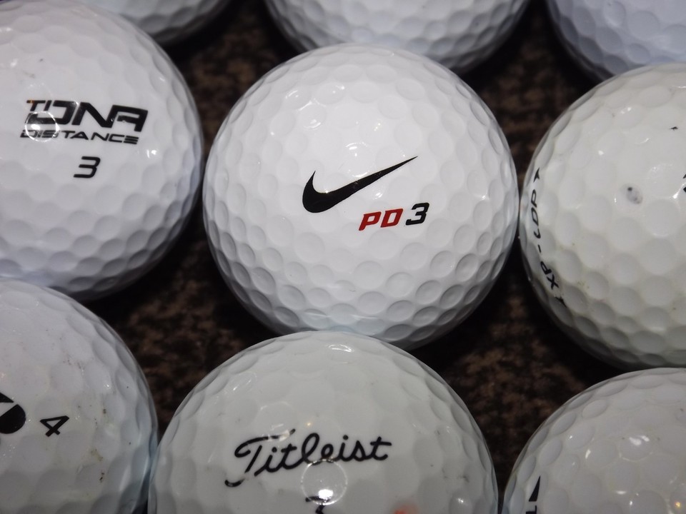100 Golf Balls Titleist Callaway TaylorMade Slazenger etc A/B Grade ...