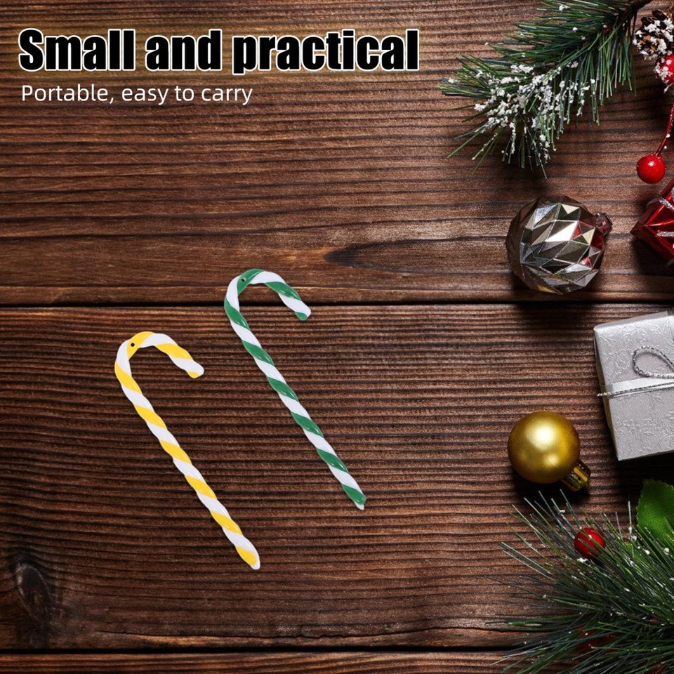 10 Pcs Cane Shaped Pendant Festival Tree Hanging Adorns Party Supplies ...