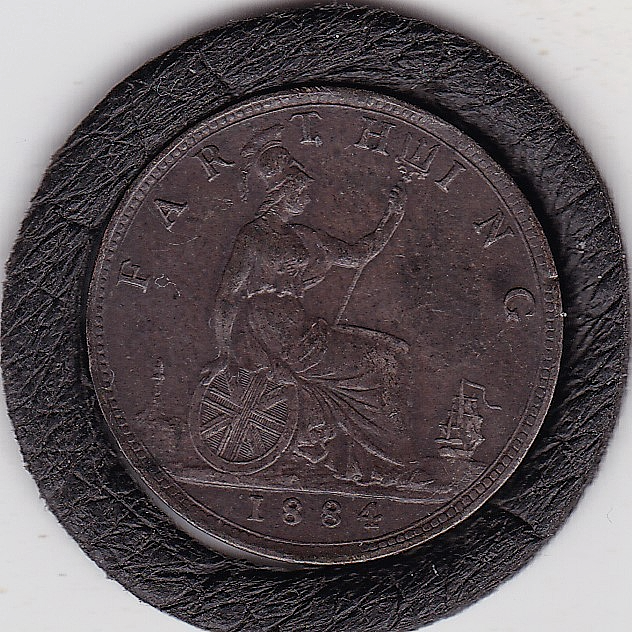 1884 One Farthing (1/4d) Bronze Coin, Queen Victoria | eBay