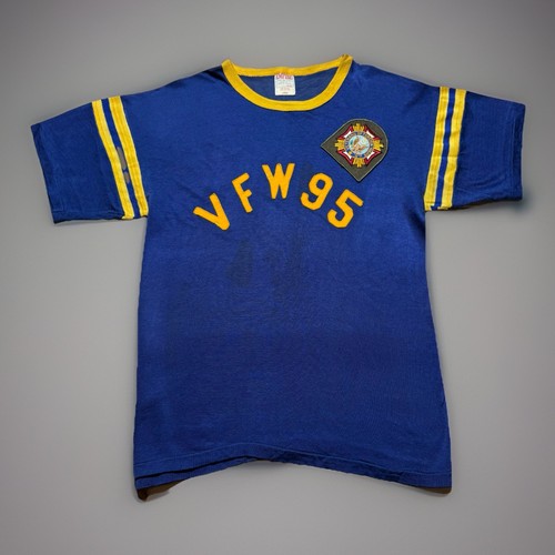 Vintage 50s 60s VFW Post 95 Veterans Foreign Wars 1/2 Inch Jersey Shirt ...