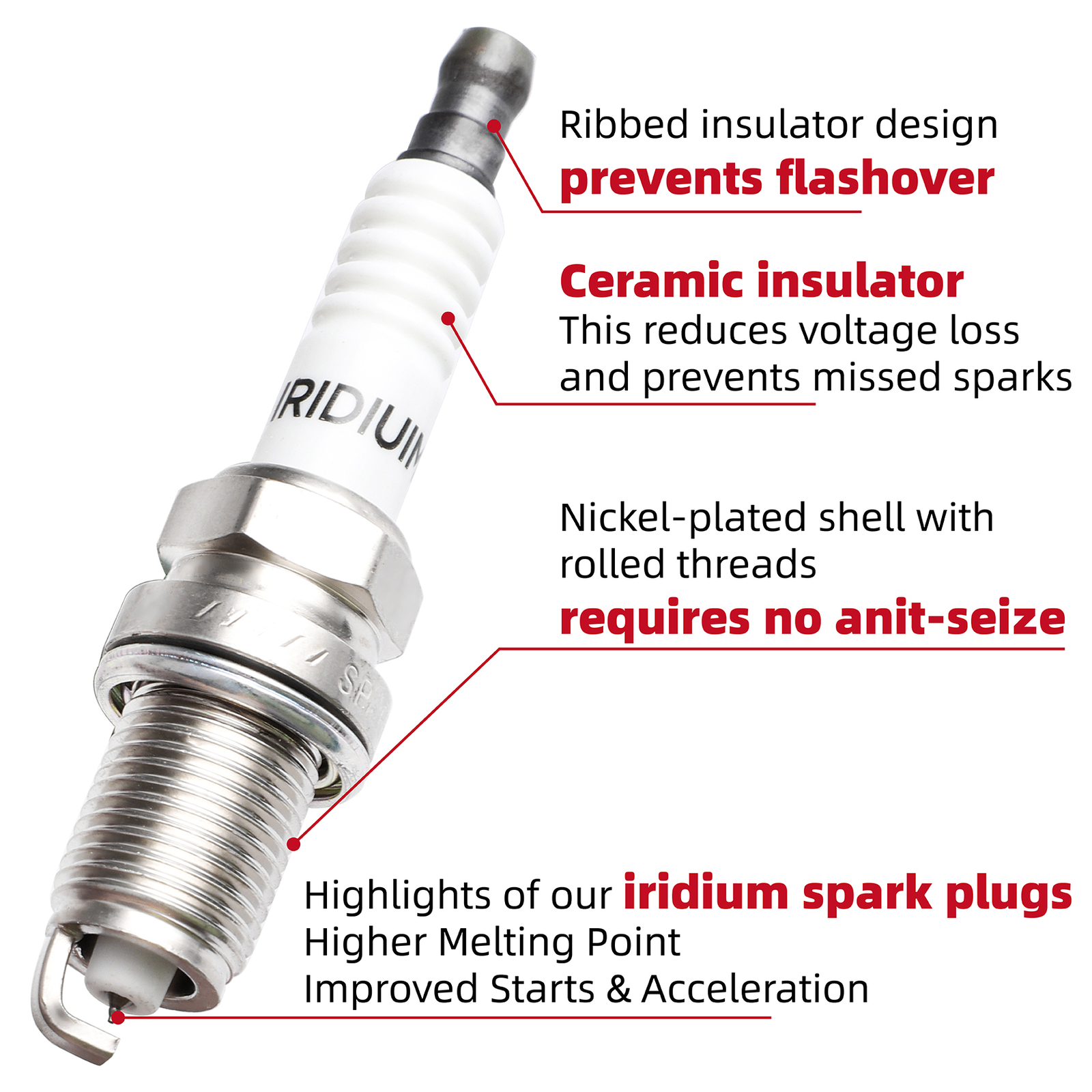 For 2005-2019 Nissan Frontier 4.0L 6Pcs Ignition Coils UF349 +Spark ...