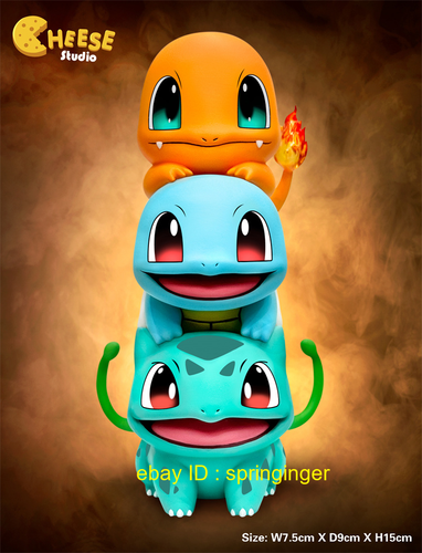 Bulbasaur Squirtle Charizard Pile Resin EGG Studio CHEESE Studio 15cm ...