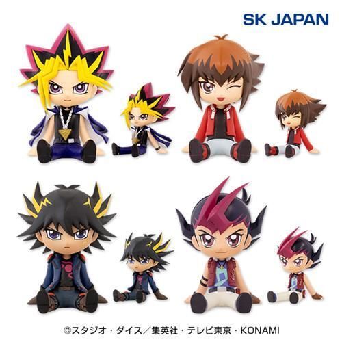 Yu-Gi-Oh! Duel Monsters Osuwari Figure Set Yugi Jaden Yusei Yuma SK ...