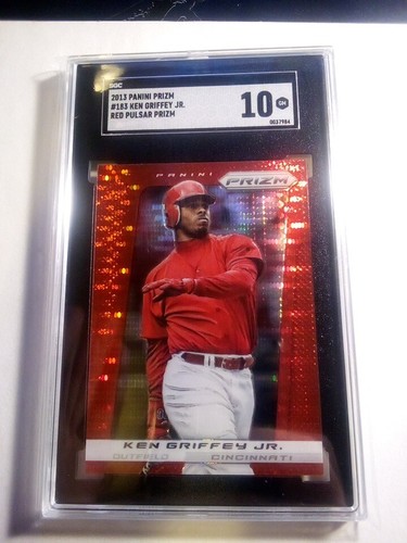 2013 Panini Prizm Ken Griffey Jr Red Pulsar Prizm Color Match SGC 10 ...