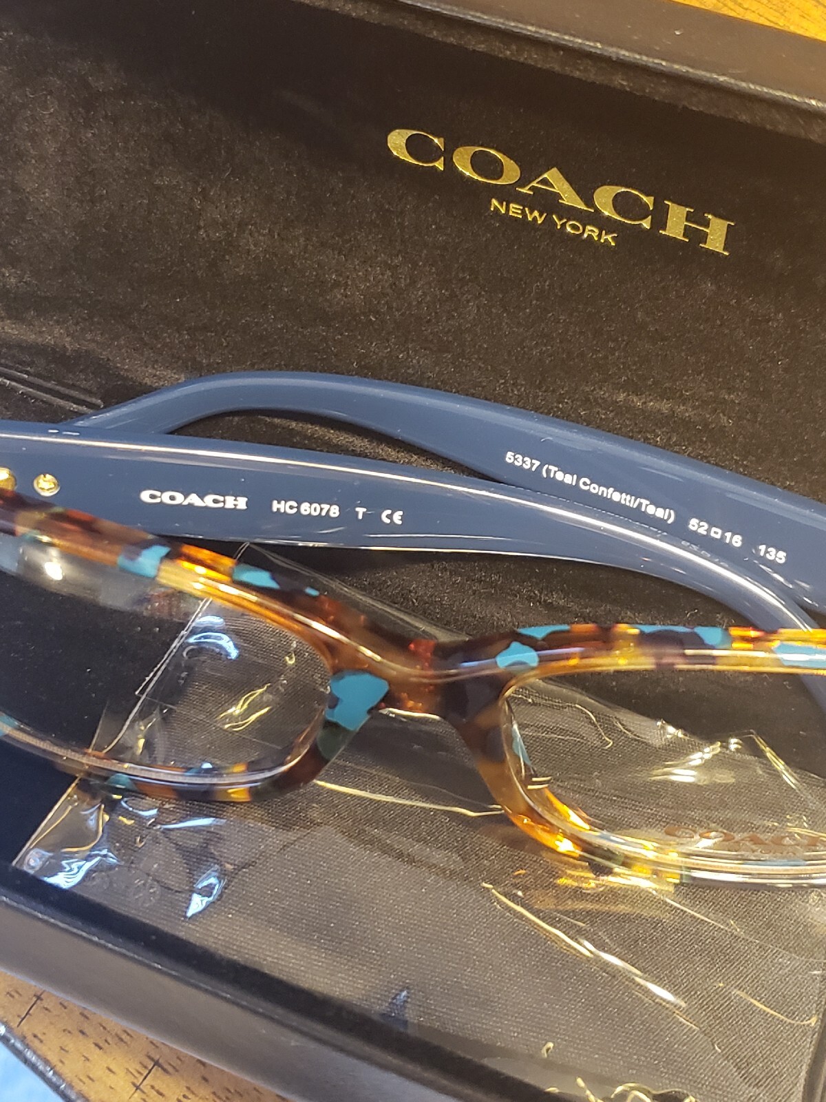 Coach 6078 Blue Plastic Rectangle Eyeglasses for Women for sale online ...