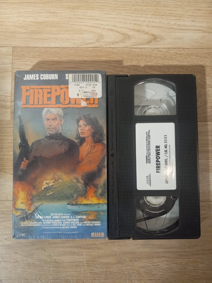FIREPOWER ( 1979) 1992 VHS JAMES COBURN, SOPHIA LOREN 12235111130| eBay