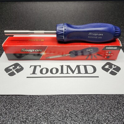 Snap-on Tools USA RARE CLASSIC BLUE Hard Handle Ratcheting Screwdriver ...